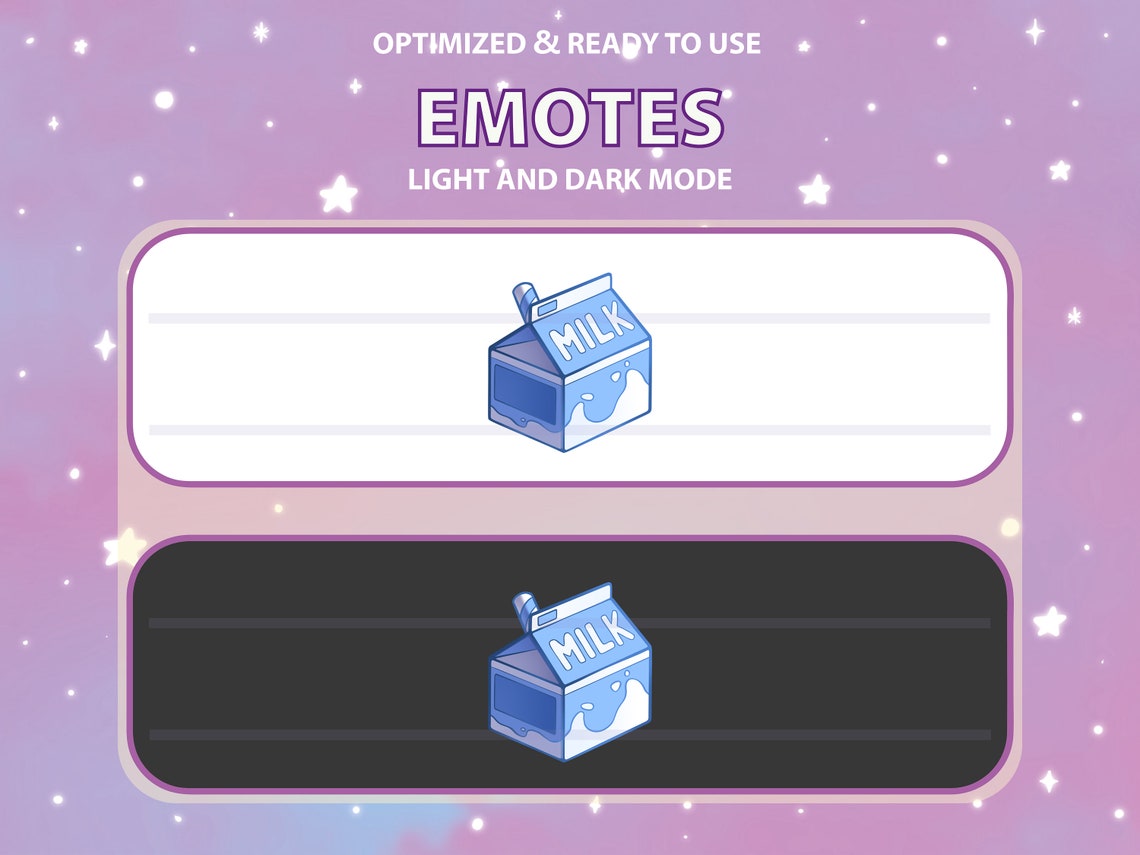 Whole Milk Box Emote | Cute Twitch Emote Design | Twitch Discord ...