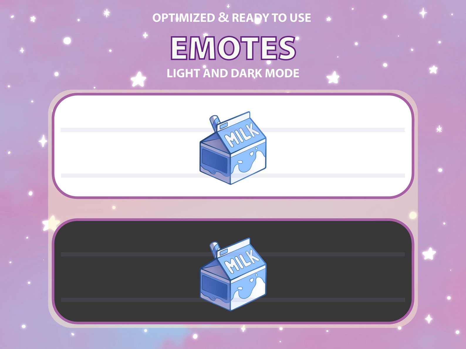 Whole Milk Box Emote | Cute Twitch Emote Design | Twitch Discord ...