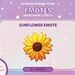 Sunflower Emote Cute Twitch Emote Design Twitch Discord Youtube Channel ...