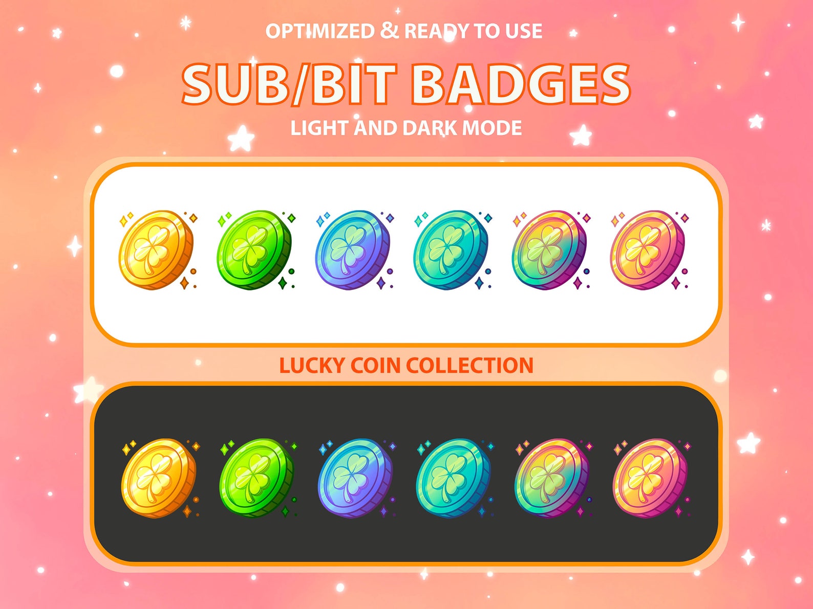Coin Sub Badges Bit Badges Twitch Badges Cute Sub Badges - Etsy