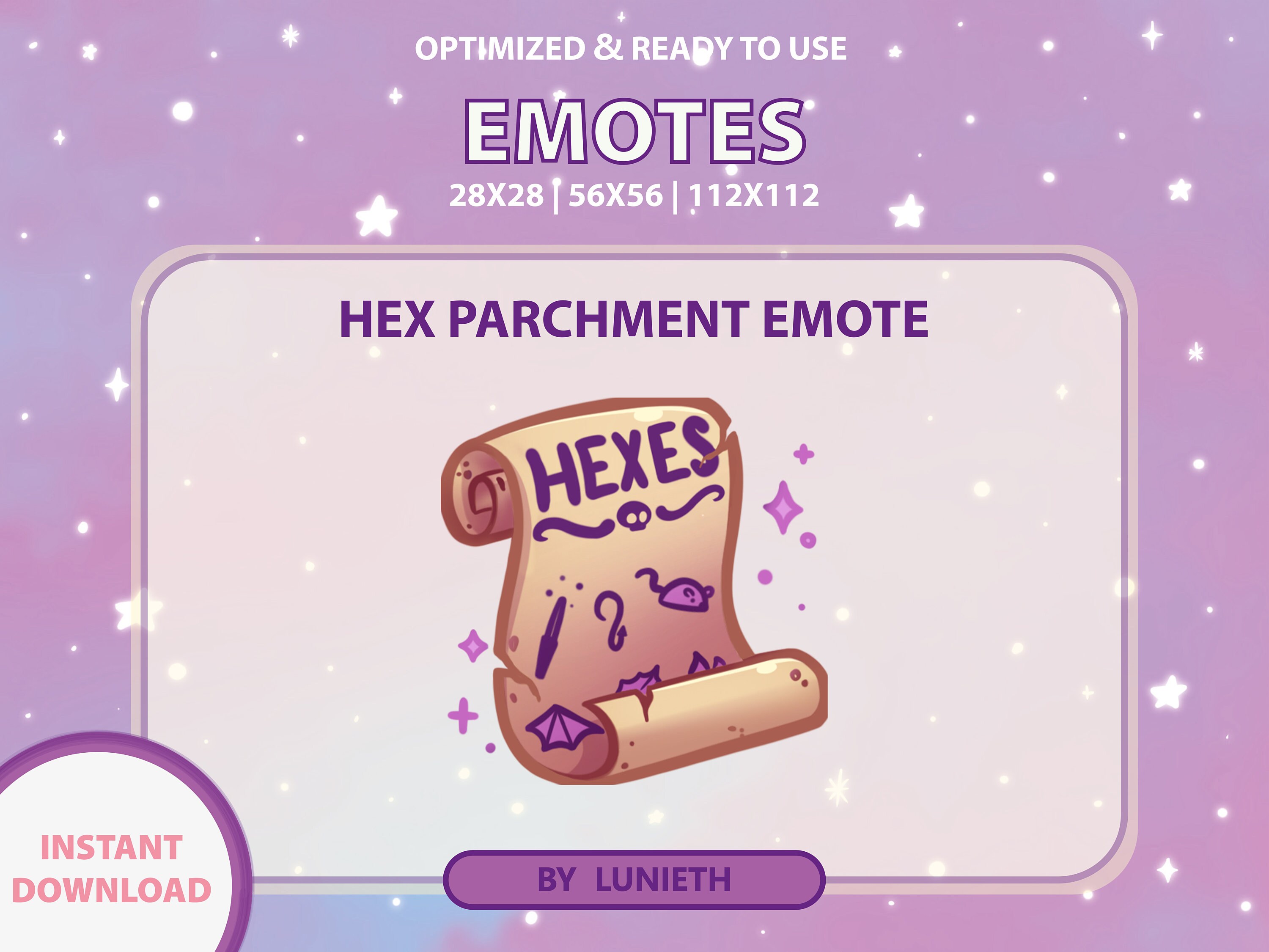 Parchment Scroll Emote Cute Twitch Emote Design Twitch - Etsy Australia