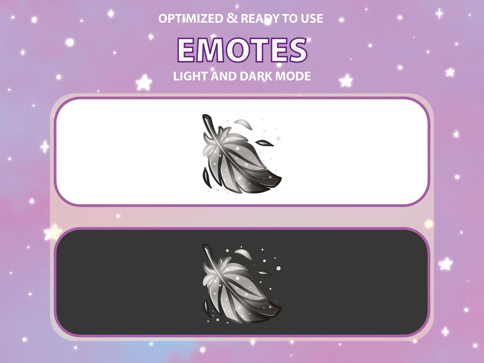 Gray Feather Emote Cute Twitch Emote Design Twitch Discord Youtube ...