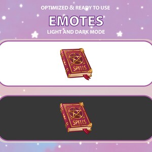 Spell Book Emote | Cute Twitch Emote Design | Twitch Discord Youtube ...