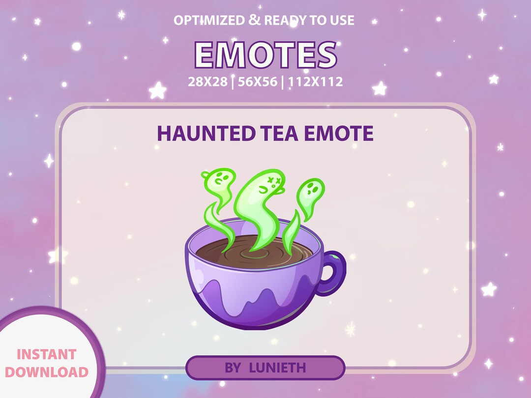 Tea Cup Emote Cute Twitch Emote Design Twitch Discord Youtube Channel ...