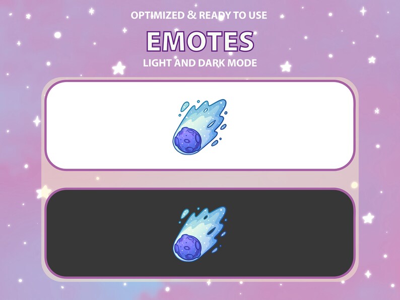 Blue Comet Emote Cute Twitch Emote Design Twitch Discord Youtube ...