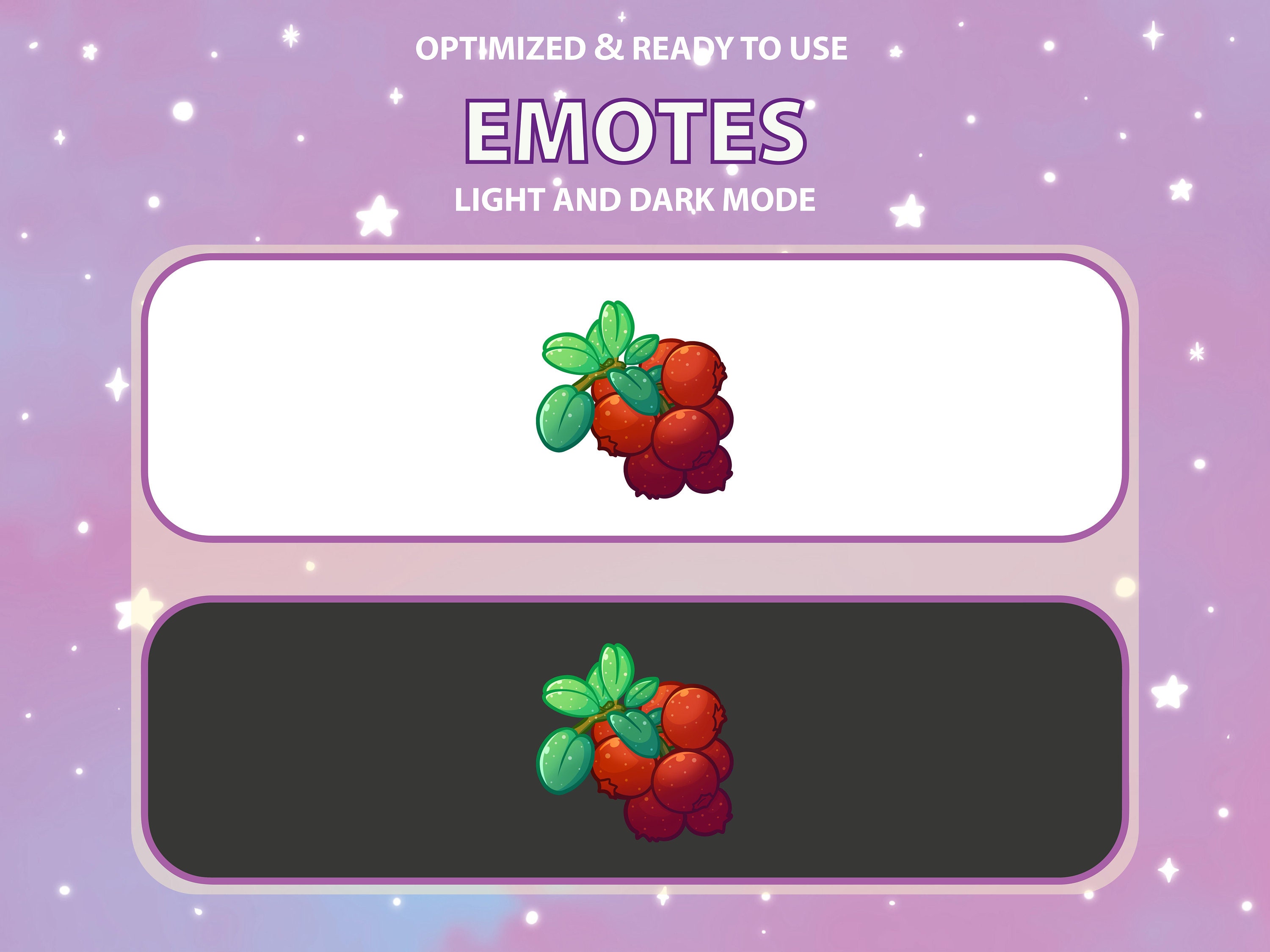 Berry Emote | Cute Twitch Emote Design | Twitch Discord Youtube ...