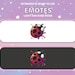Ladybug Emote | Cute Twitch Emote Design | Twitch Discord Youtube ...
