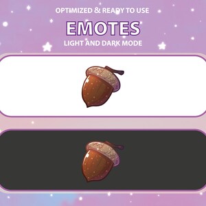 Acorn Emote | Cute Twitch Emote Design | Twitch Discord Youtube ...
