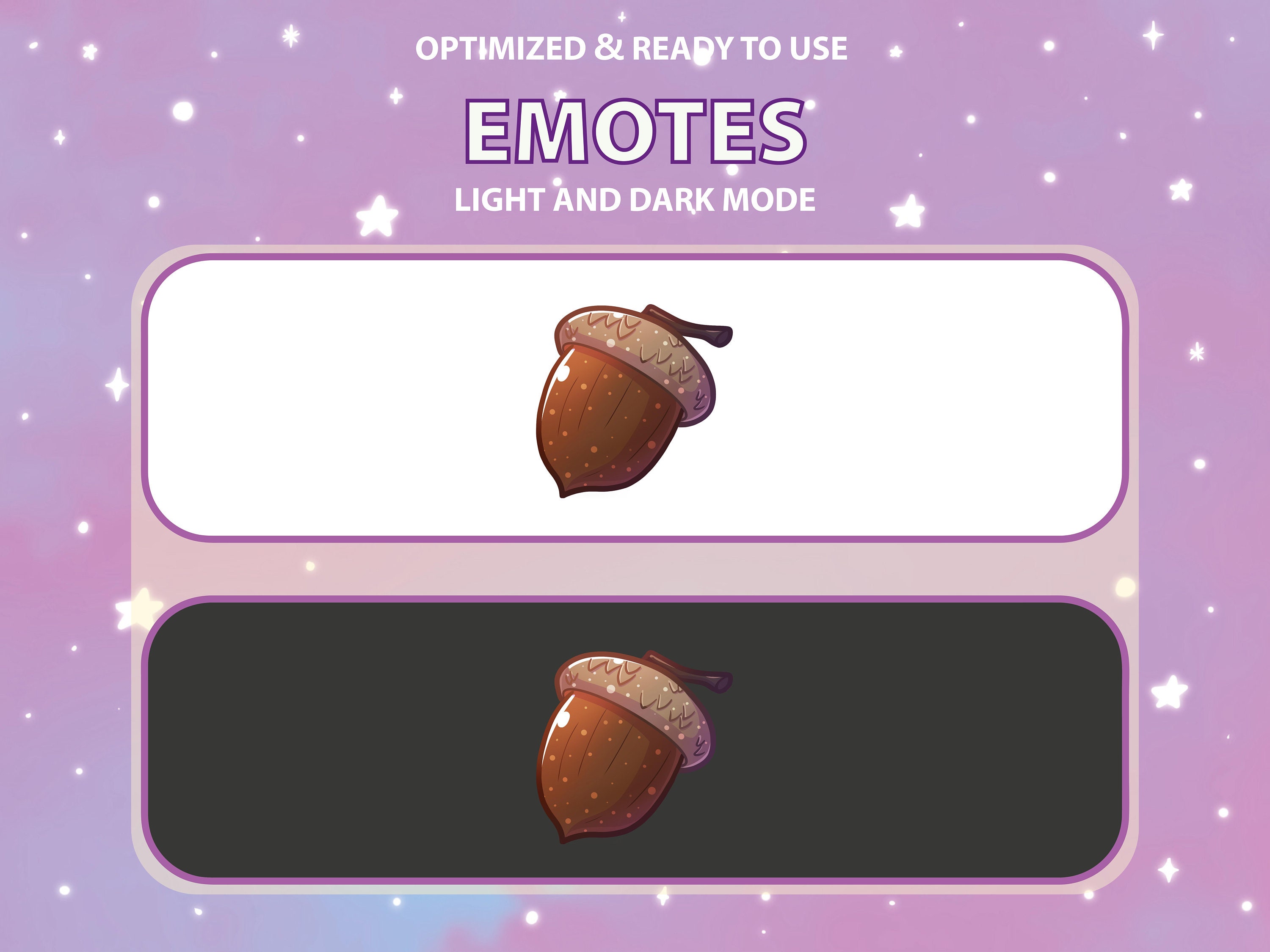 Acorn Emote | Cute Twitch Emote Design | Twitch Discord Youtube ...
