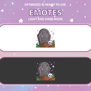 RIP Emote | Cute Twitch Emote Design | Twitch Discord Youtube | Channel ...