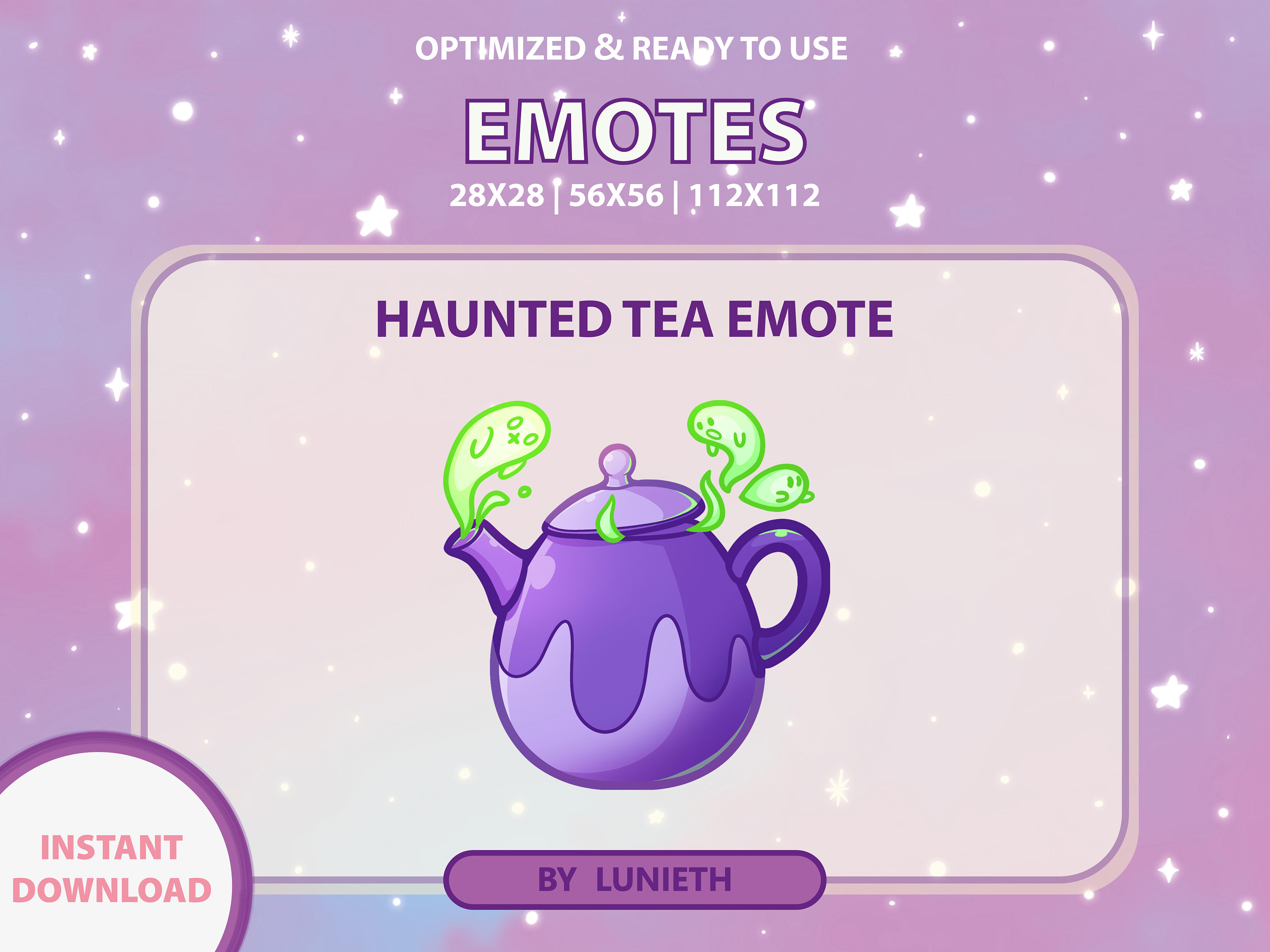 Tea Pot Emote | Cute Twitch Emote Design | Twitch Discord Youtube ...