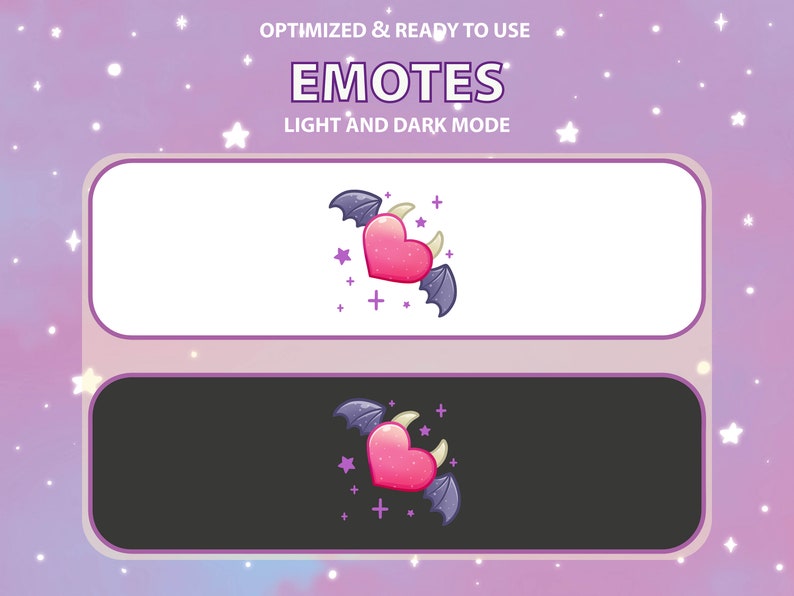 Winged Heart Emote Cute Twitch Emote Design Twitch Discord Youtube ...