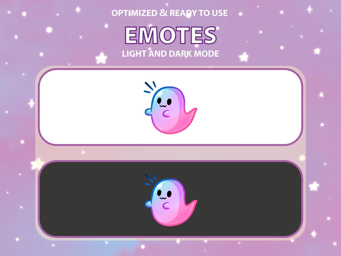 Ghost Emote Cute Twitch Emote Design Twitch Discord - Etsy