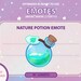 Magic Nature Green Potion Bottle Emote | Cute Twitch Emote Design ...