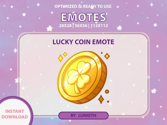 Gold Coin Emote Cute Twitch Emote Design Twitch Discord - Etsy