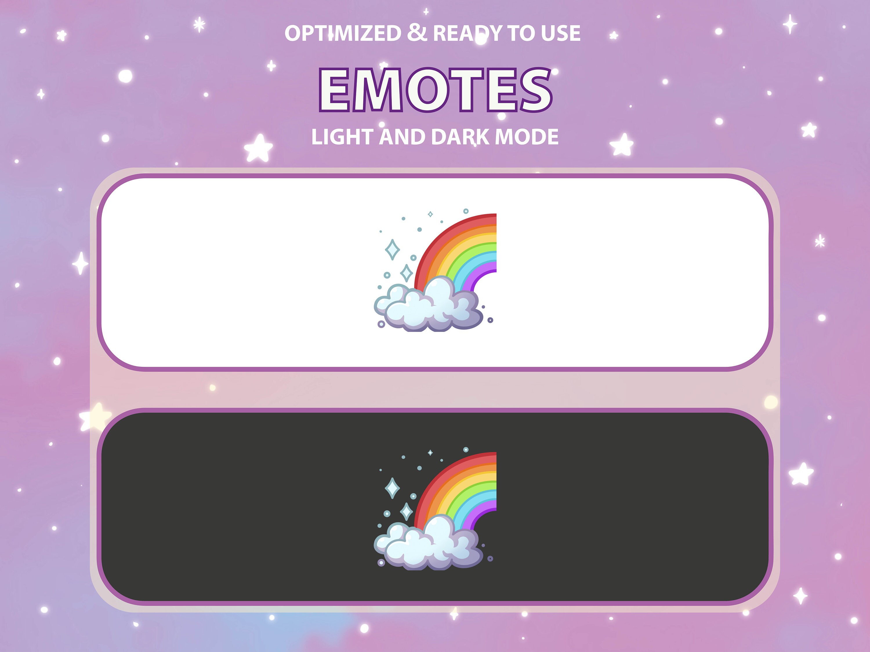 Rainbow Emote Cute Twitch Emote Design Twitch Discord Youtube Channel ...