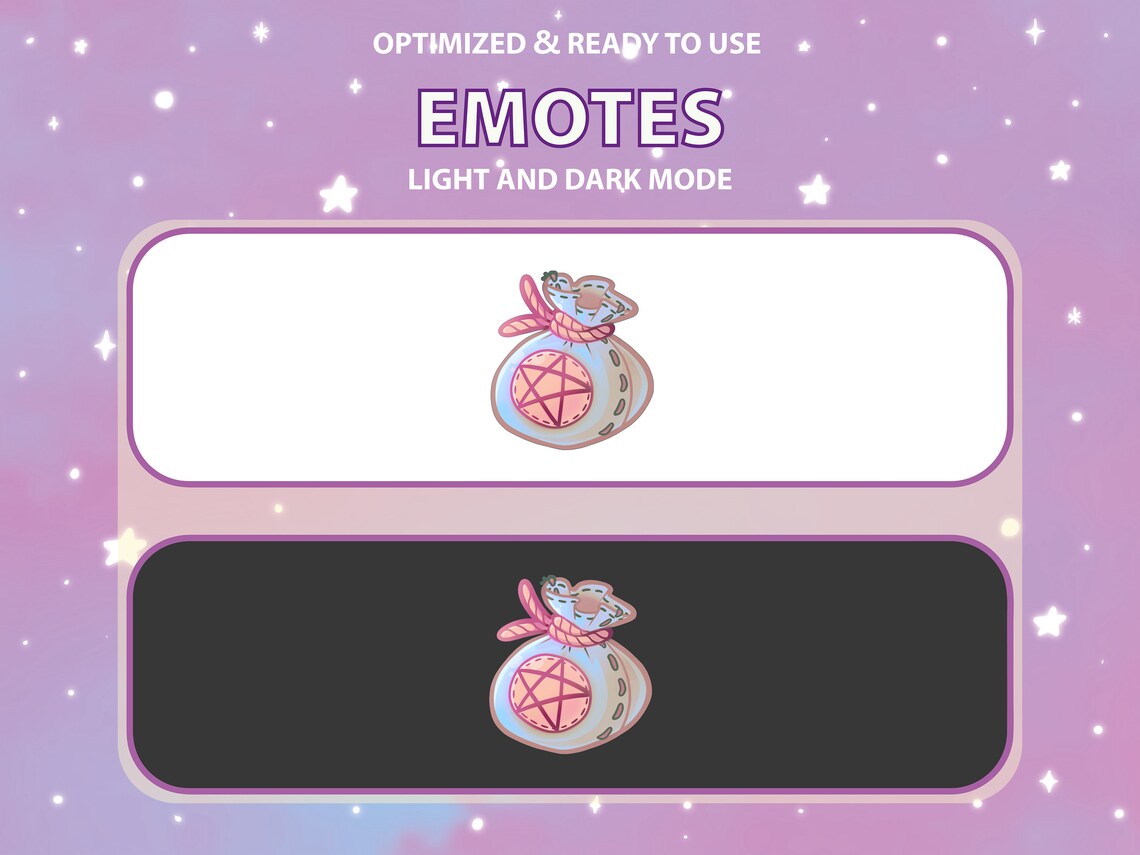 Hex Bag Emote Cute Twitch Emote Design Twitch Discord - Etsy