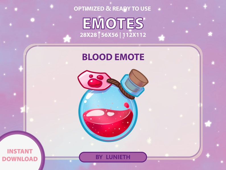 Red Potion Bottle Emote Cute Twitch Emote Design Twitch Discord Youtube ...
