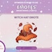 Witch Hat Emote Cute Twitch Emote Design Twitch Discord Youtube Channel ...