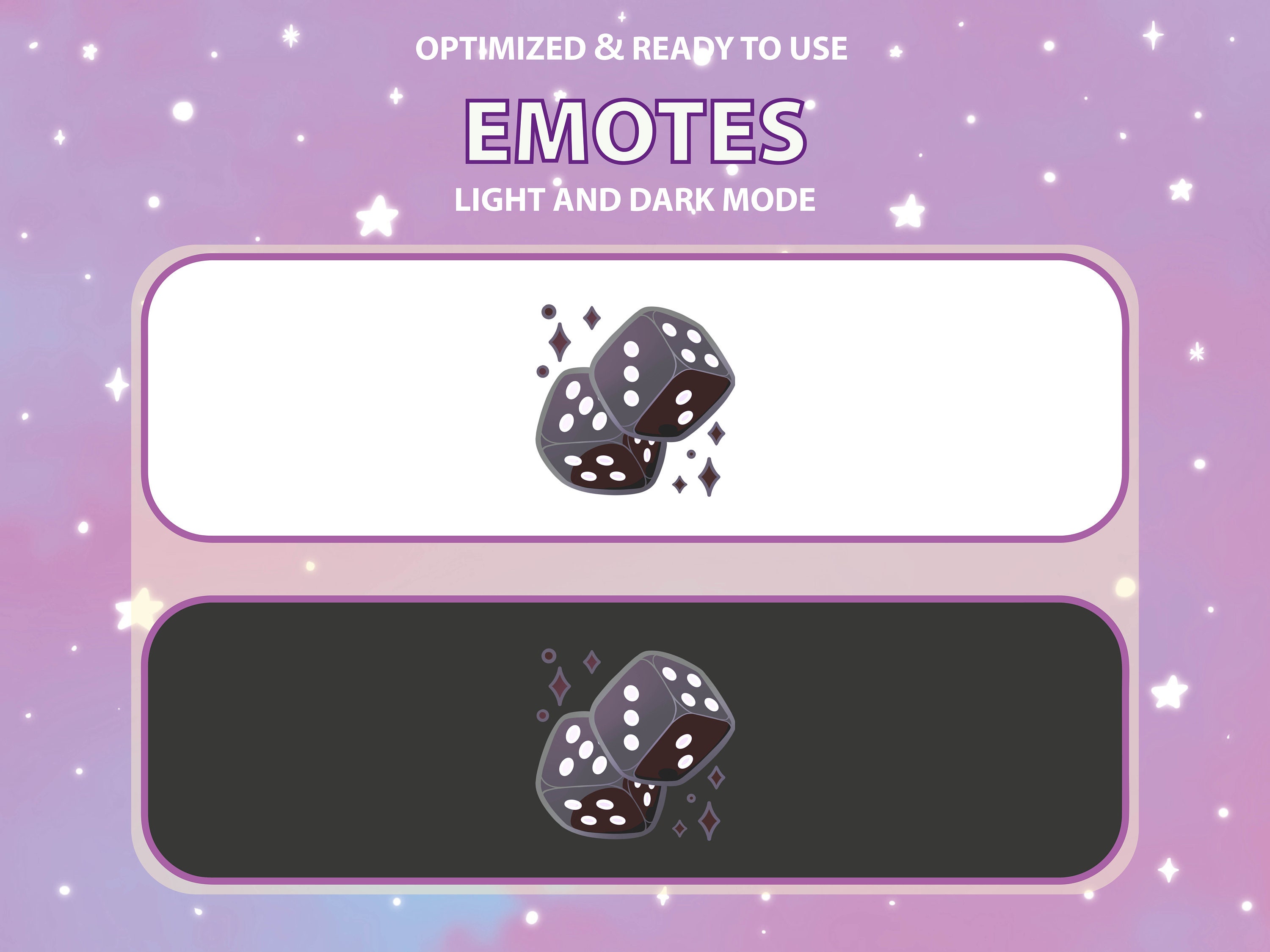 Roll Dice Emote | Cute Twitch Emote Design | Twitch Discord Youtube ...