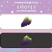 Grape Emote | Cute Twitch Emote Design | Twitch Discord Youtube ...