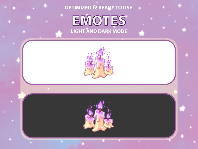 Fire Candles Emote Cute Twitch Emote Design Twitch Discord - Etsy