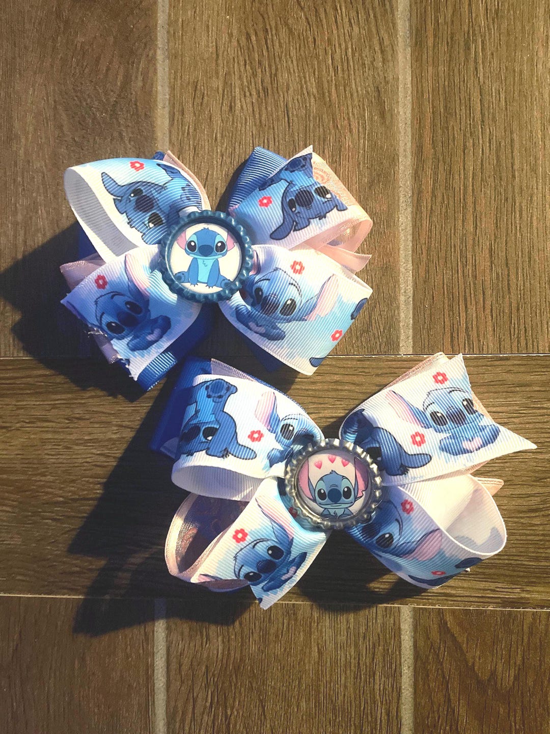 Alien Angel and Stitch Hairbow,ohana Family Bow - Etsy