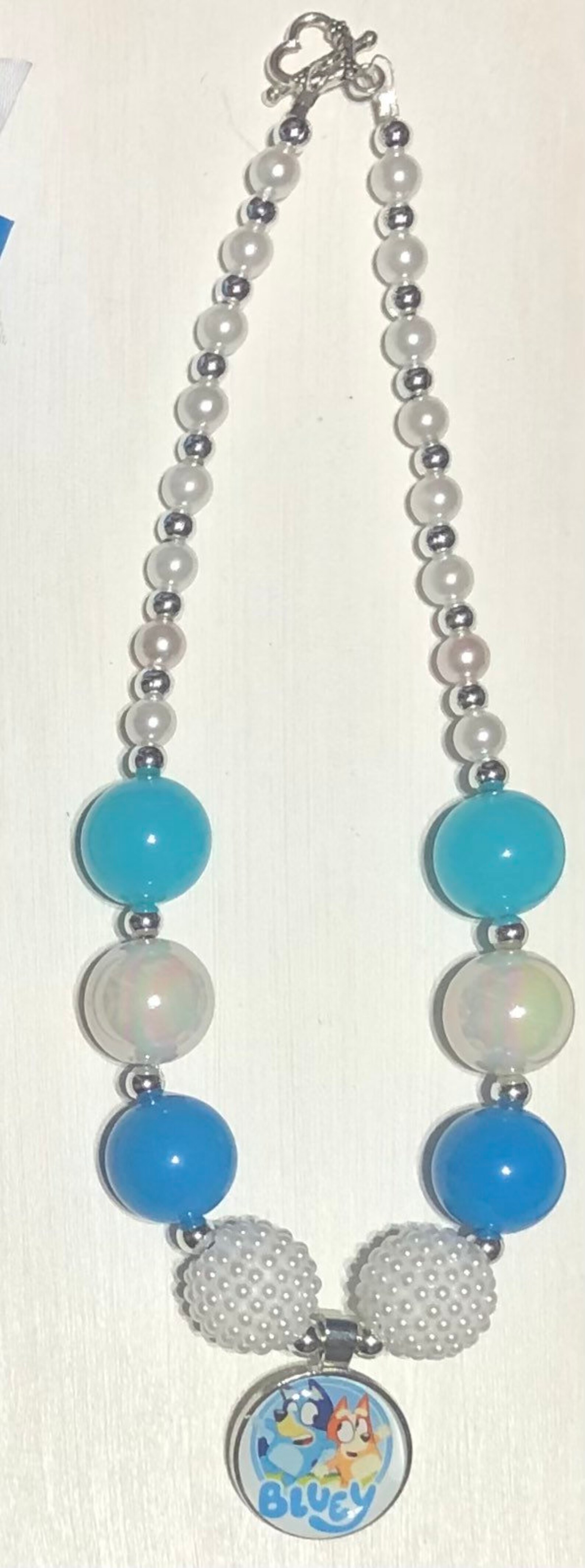 Blue Dog Bluey Necklace, Bluey Hair Bow,bluey Birthday Party,bluey ...