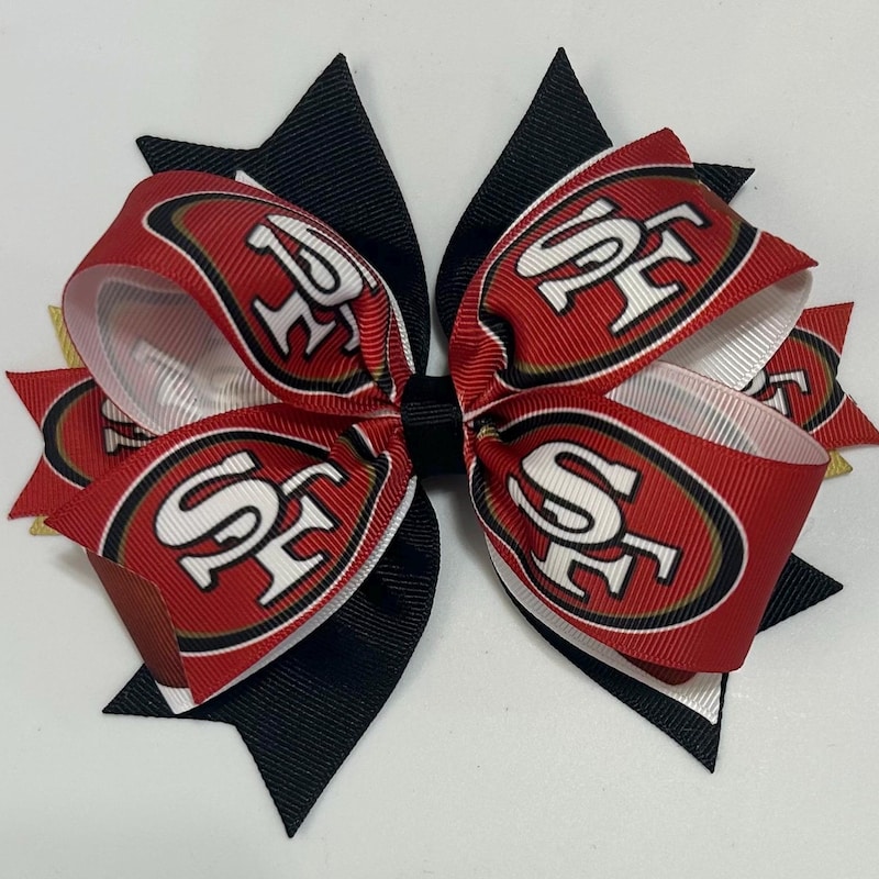 49ers Hair Bow - Etsy