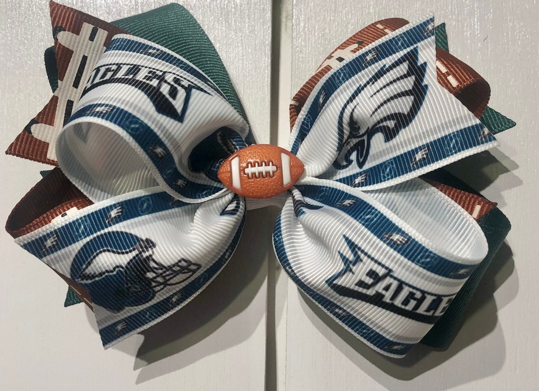 Eagles Football Hairbow, Philadelphia College Hair Bow, Game Day Ready ...