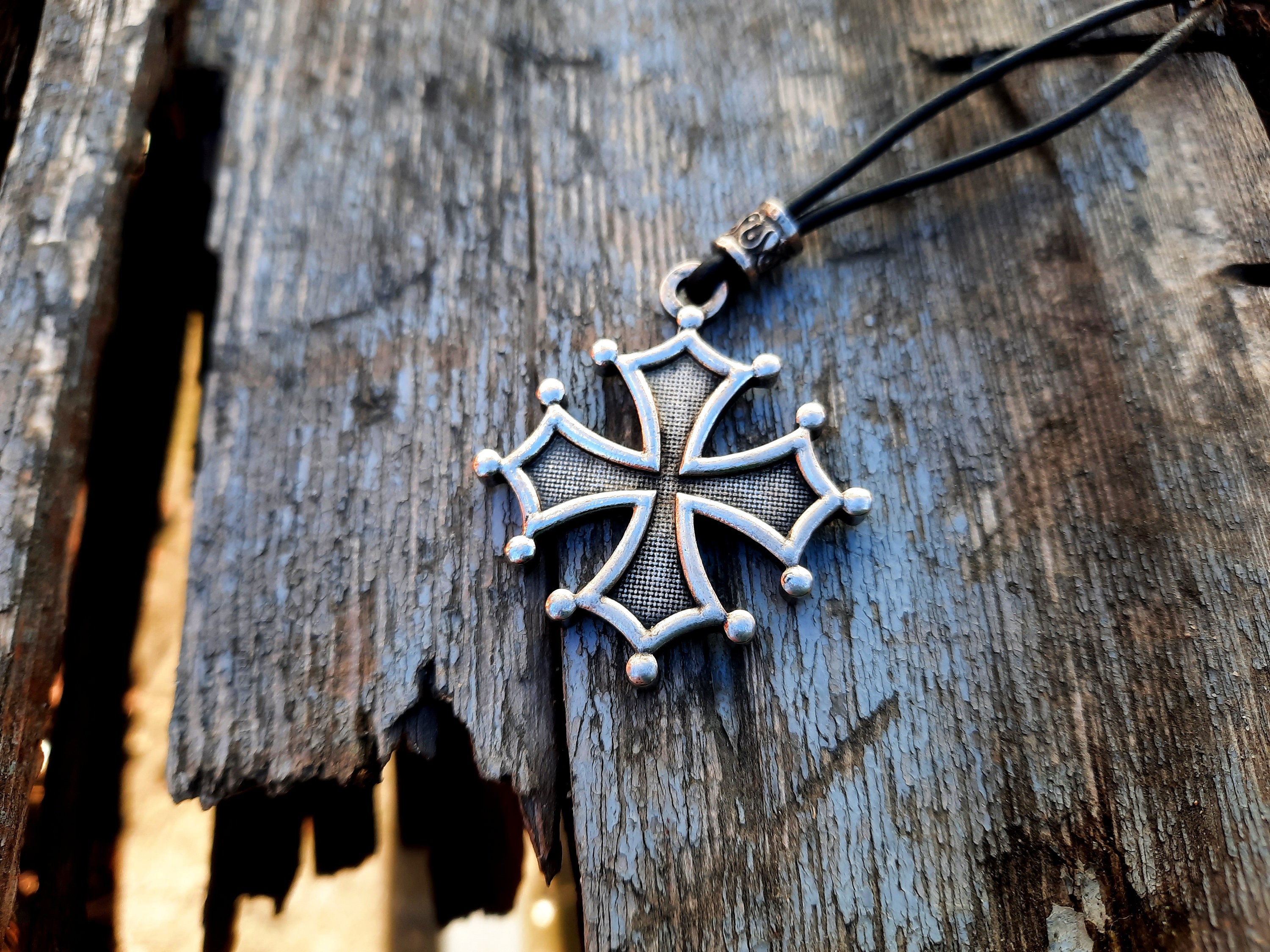 Occitan Cross Symbol Necklace, Cross of Toulouse Jewelry,heraldically ...