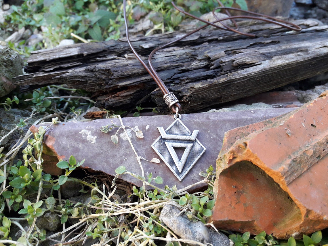 Veles Symbol Necklaceveles Slavic God Sign Jewelrygod of | Etsy