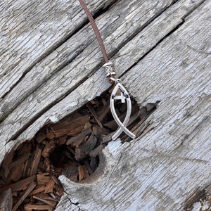 Ichthys Christian Symbol With Cross Jewelry,sign of the Fish Necklace ...