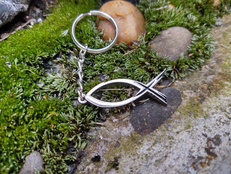 Jesus Fish Symbol Necklaceichthys or Ichthus Sign | Etsy