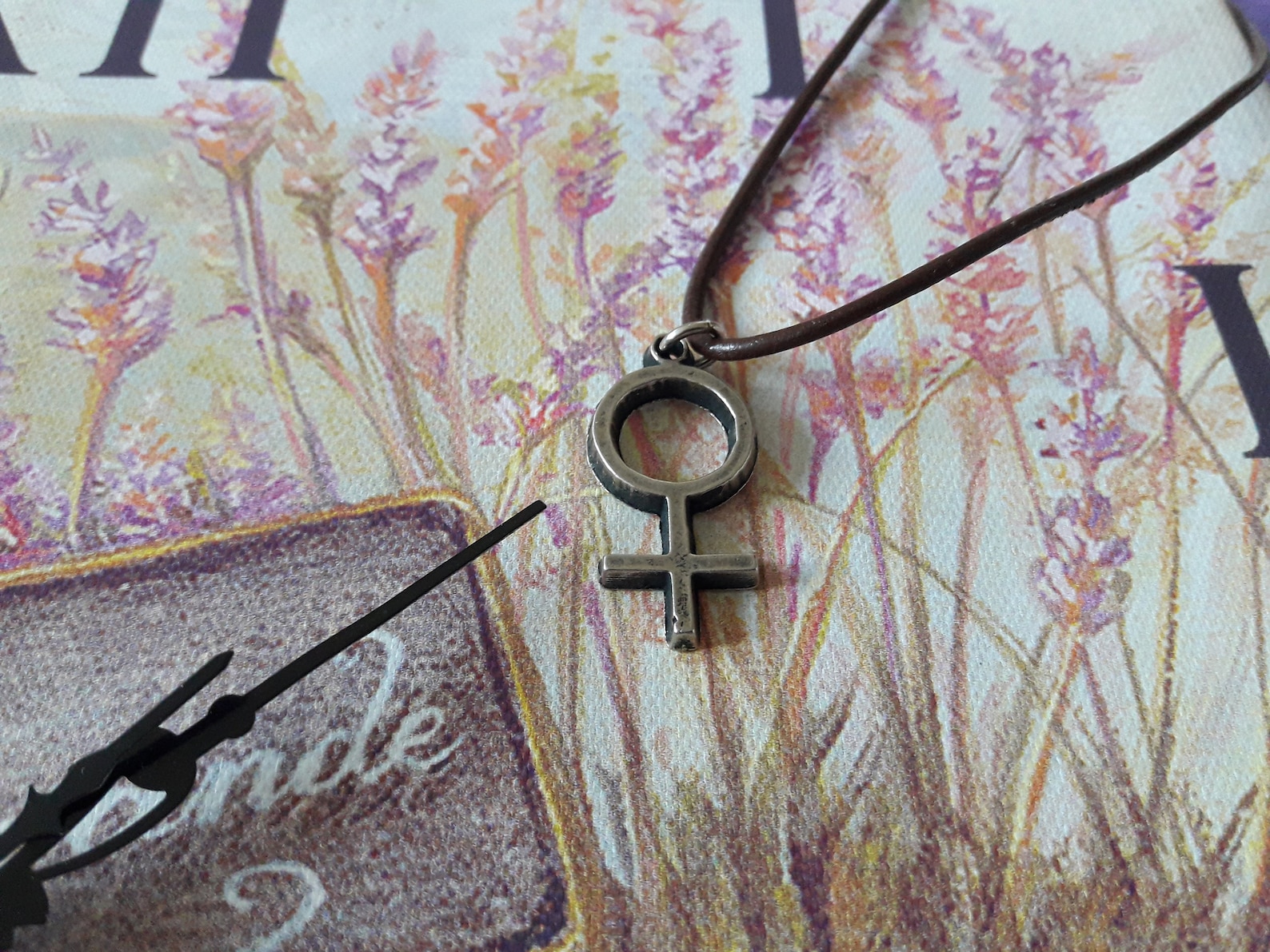 Venus Female Glyph Necklaceplanetary Symbolalchemyastrology - Etsy