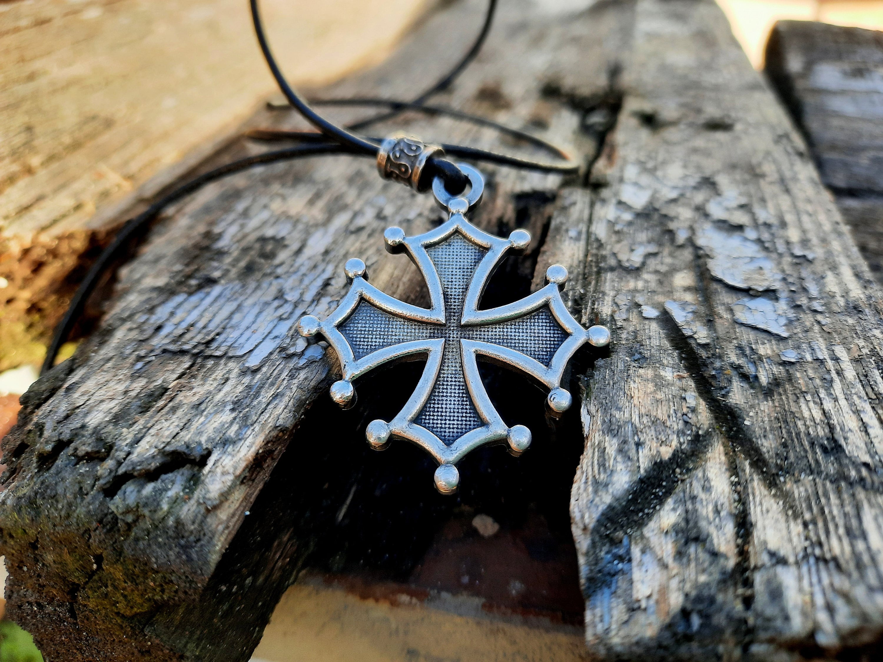 Occitan Cross Symbol Necklace, Cross of Toulouse Jewelry,heraldically ...