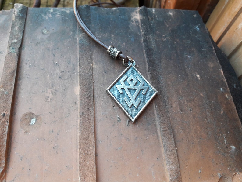 Chernobog Slavic God Symbol Necklacechernevog Sign - Etsy