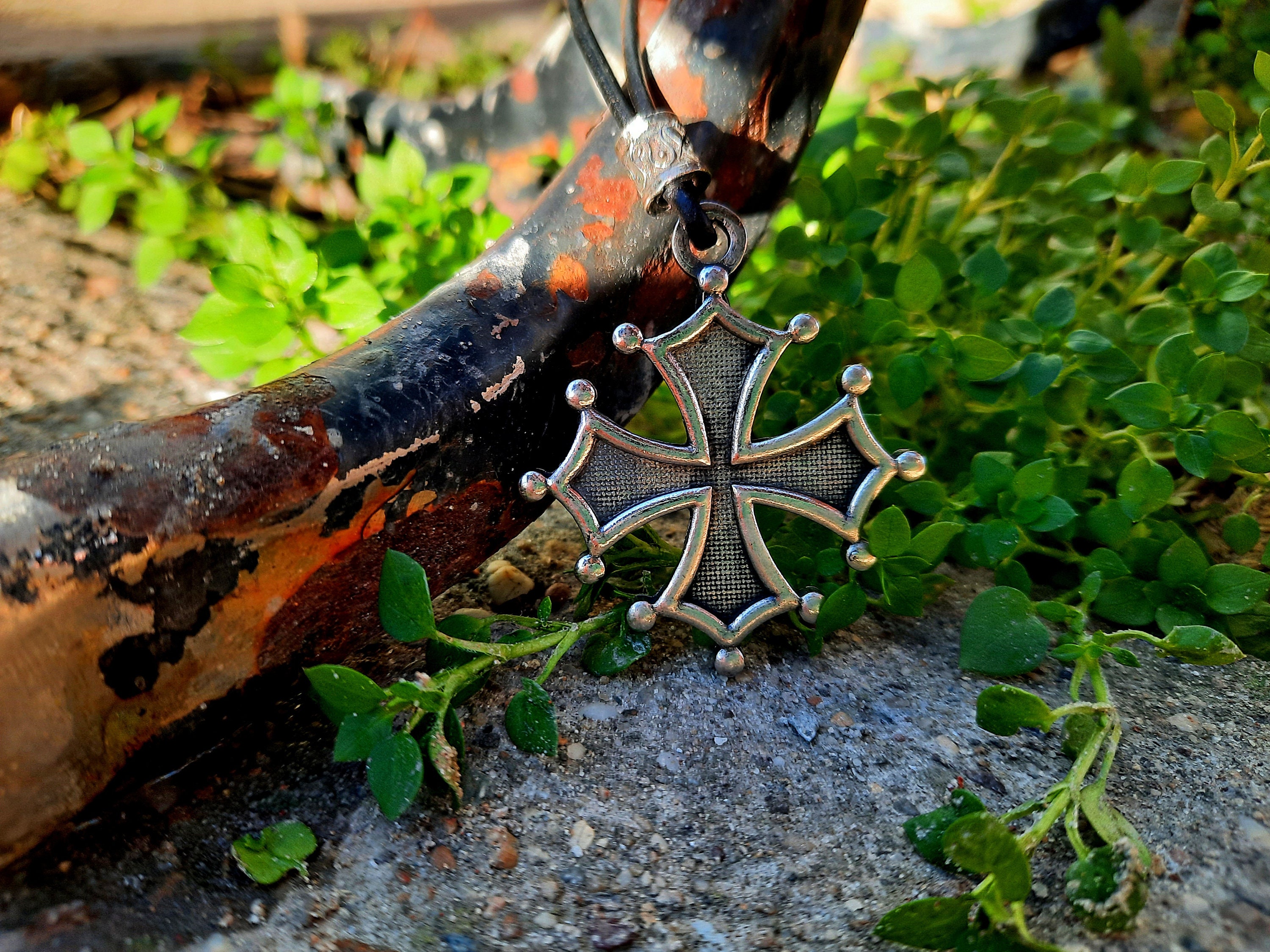 Occitan Cross Symbol Necklace, Cross of Toulouse Jewelry,heraldically ...