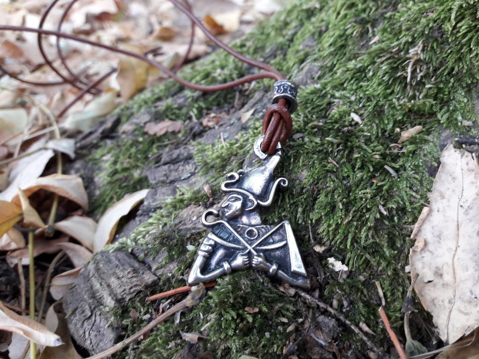 Egyptian God Osiris Leather Necklace,osiris-usir Pendant,ancient ...