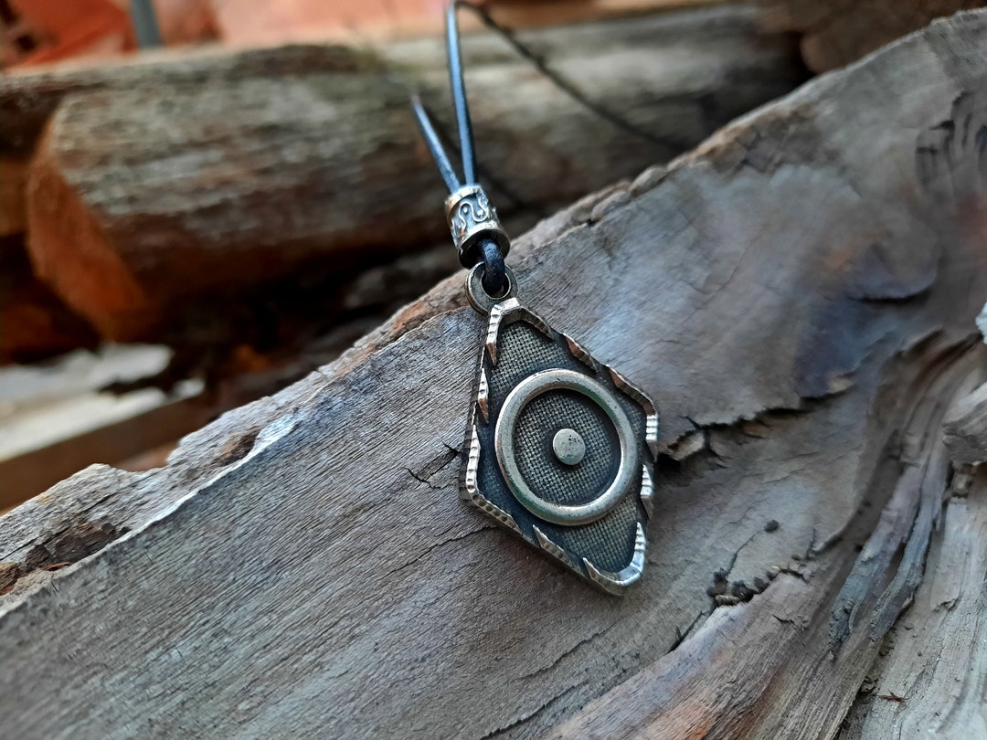 Sun Glyph Leather Necklace,glyph of the Sun Jewelry,astrology Symbol ...