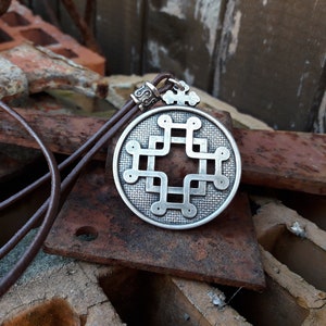 Veljusa Cross in Medallion Leather Necklace,macedonian Cross Keychain ...