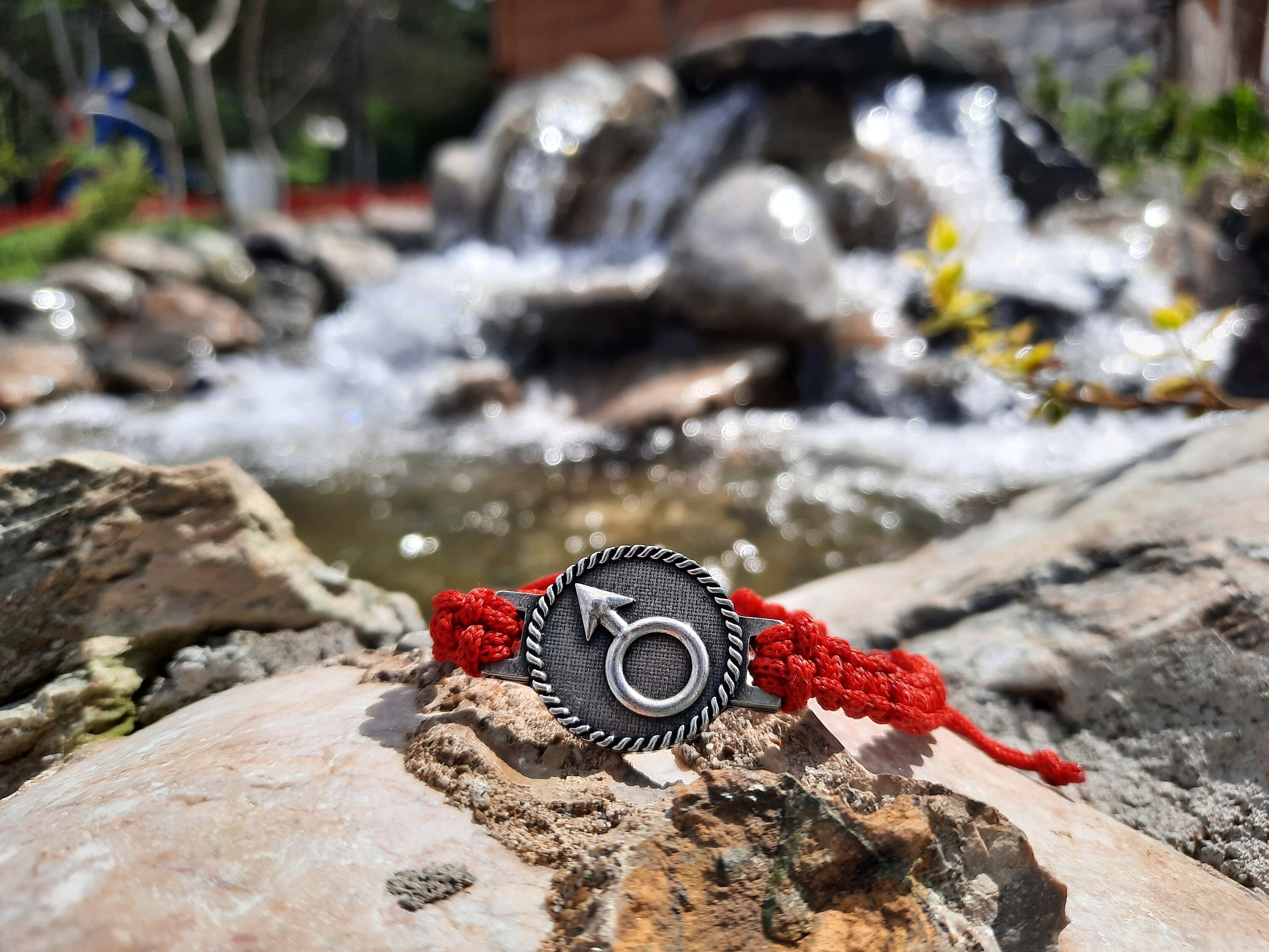 Mars Glyph Rope Braceletgod of War Zodiacastrological Symbol - Etsy