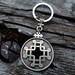 Veljusa Cross in Medallion Leather Necklace,macedonian Cross Keychain ...