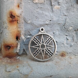 Seal of Shamash Symbol Pendant,ancient Assyrian Mesopotamian Sun God ...
