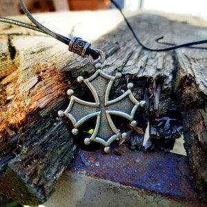 Occitan Cross Symbol Necklace, Cross of Toulouse Jewelry,heraldically ...