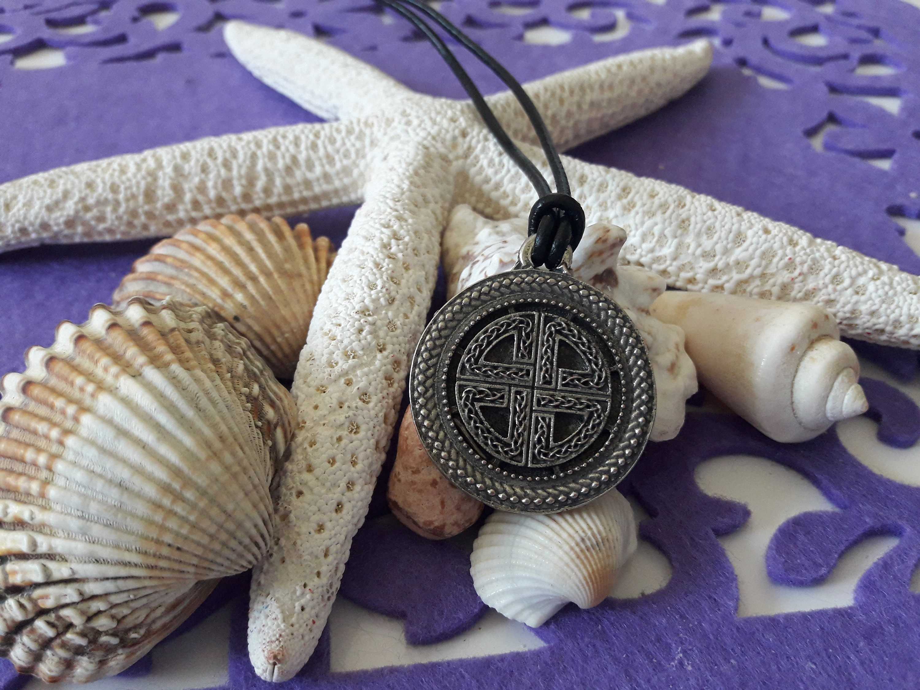 Shield Knot Four Corners,quaternary Knot Leather Necklace,traditional ...
