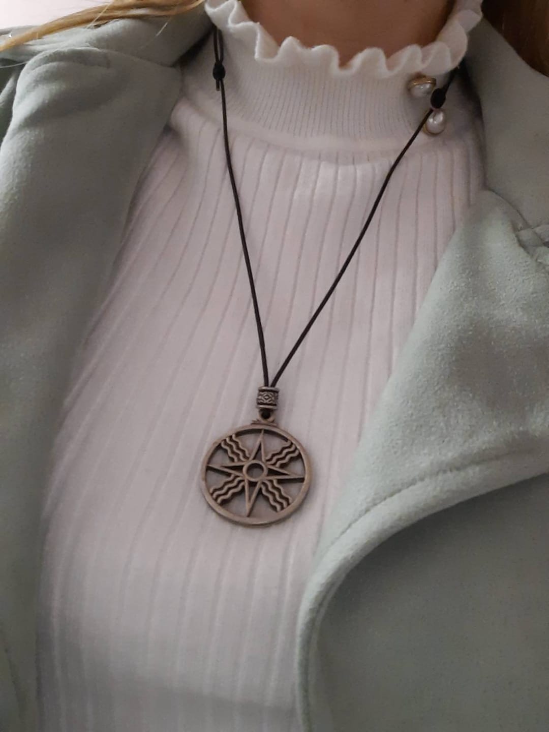 Seal of Shamash Symbol Pendant,ancient Assyrian Mesopotamian Sun God ...