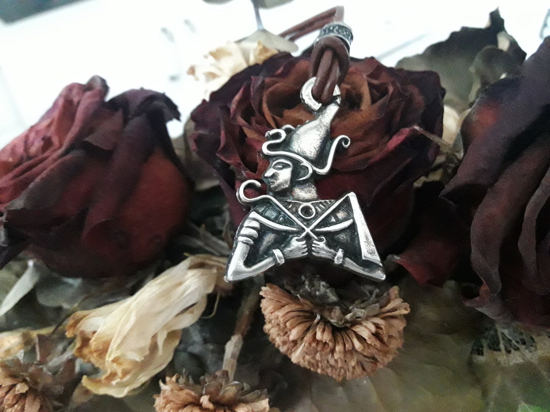 Egyptian God Osiris Leather Necklace,osiris-usir Pendant,ancient ...
