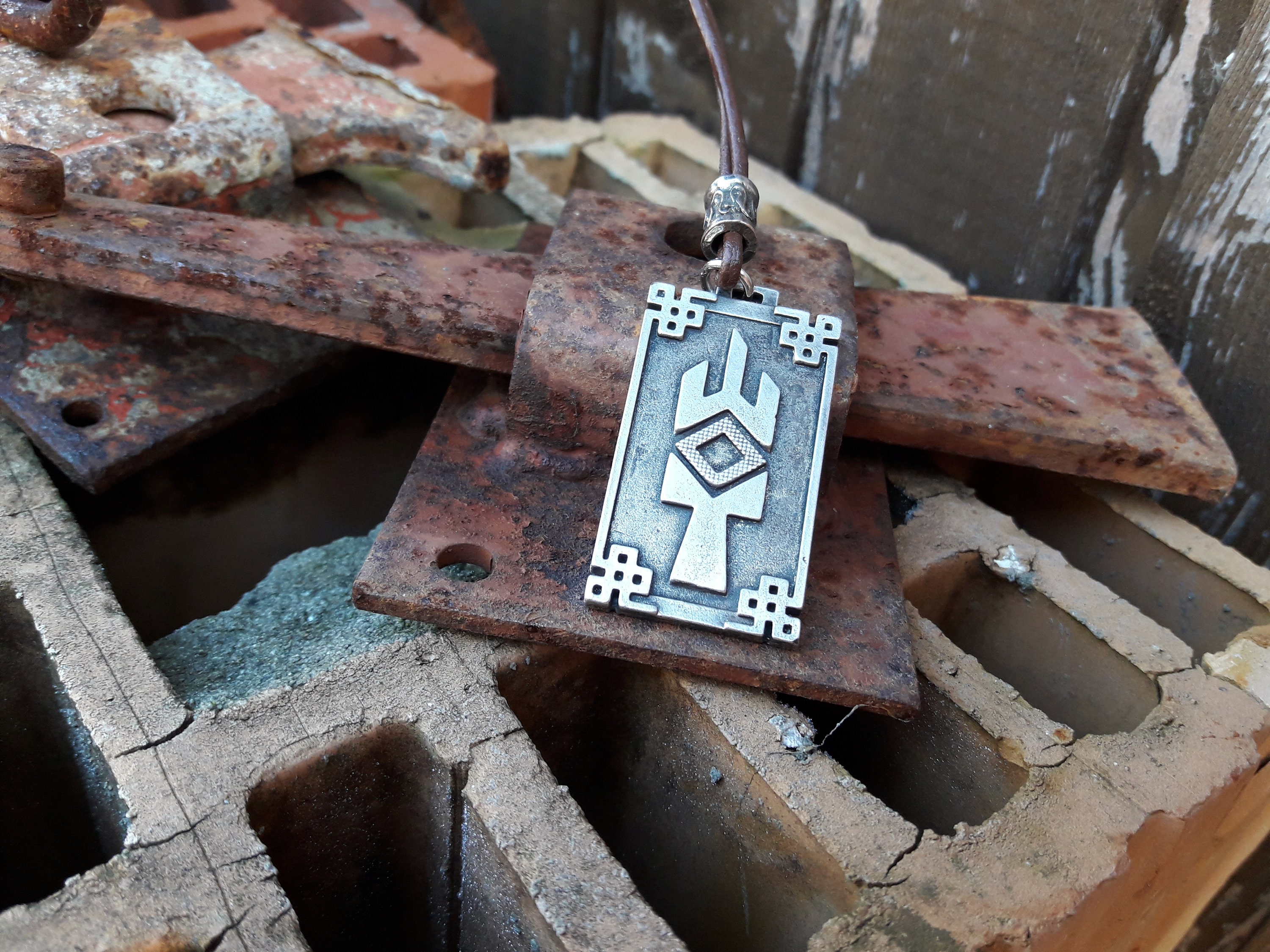 Yarilo Slavic Symbol Necklaceyarilo God of - Etsy