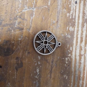 Seal of Shamash Symbol Pendant,ancient Assyrian Mesopotamian Sun God ...